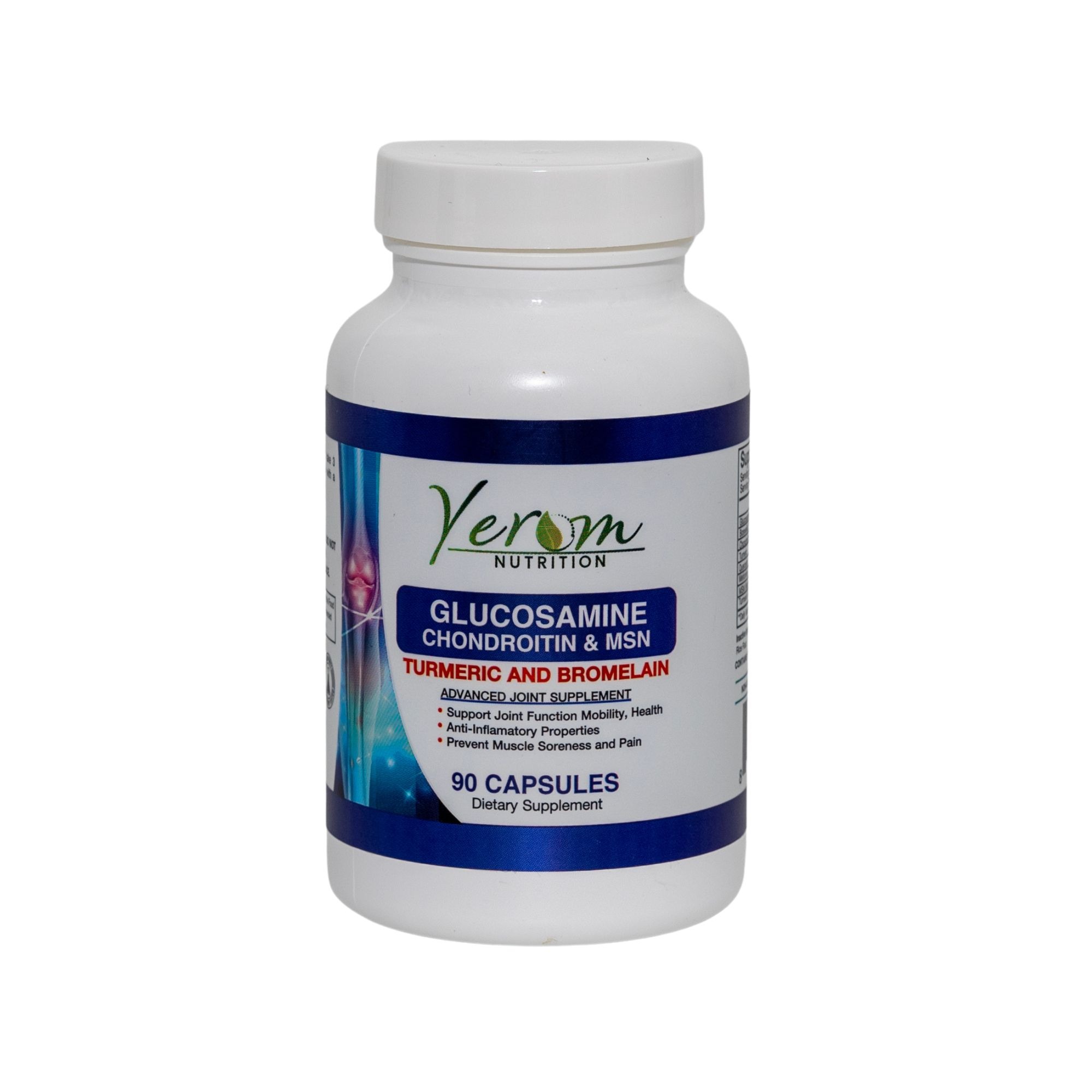 Glucosamine Chondroitin MSM with Turmeric & Bromelain - 90 Capsules ...